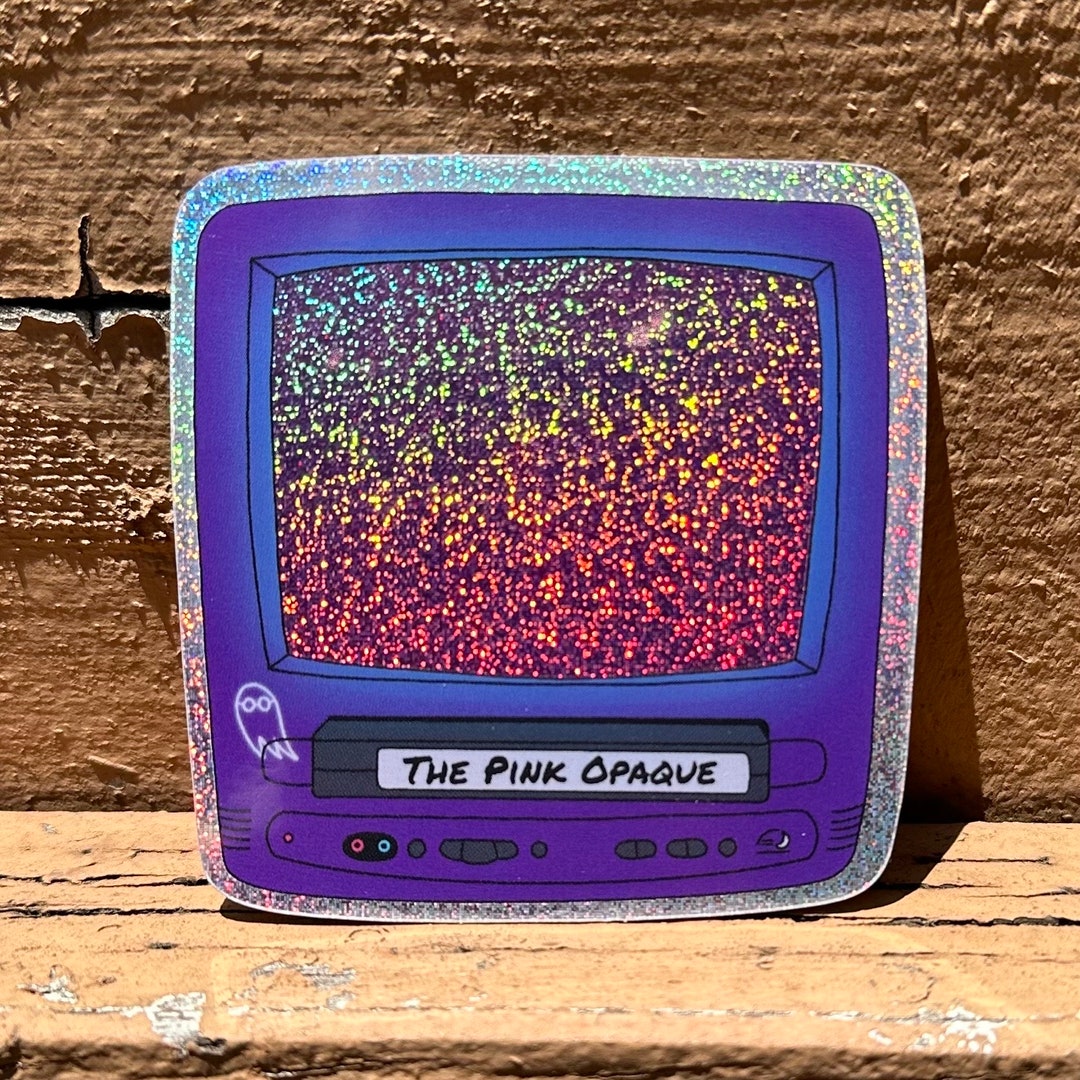 Pink Opaque Static Glitter Sticker - Etsy