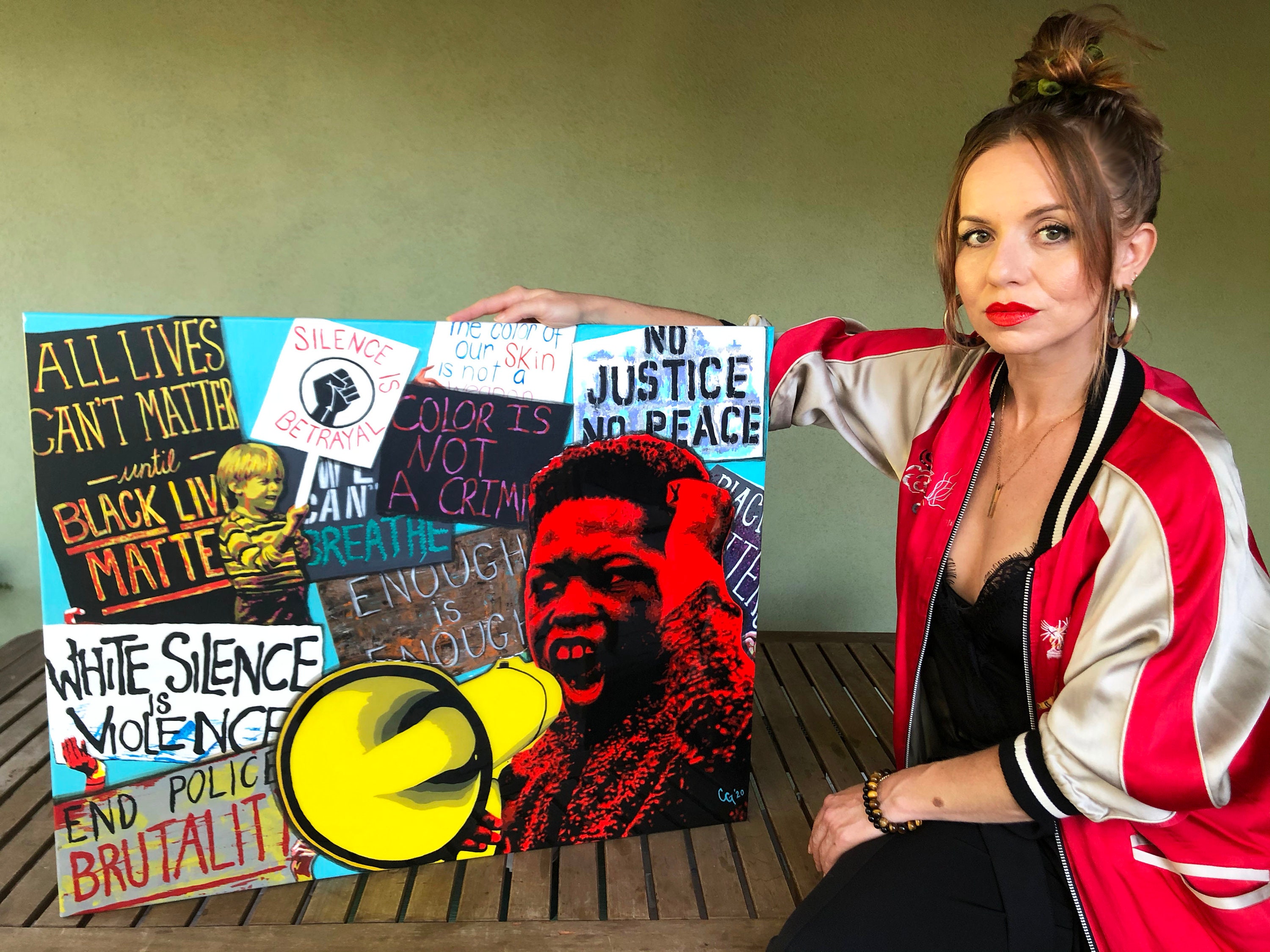 BLM acrylic painting Original Art Young Activists | Etsy