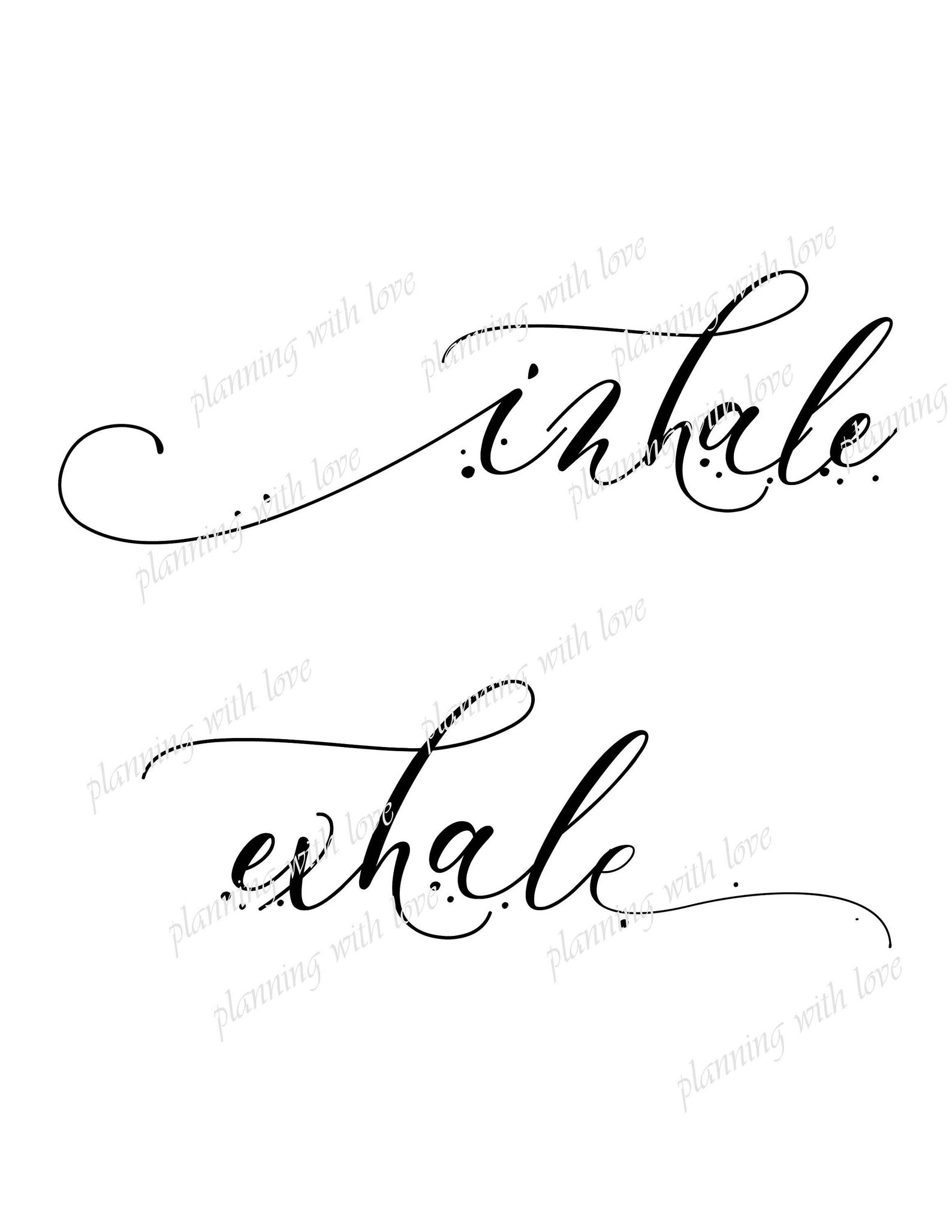 Inhale...exhale Printable - Etsy