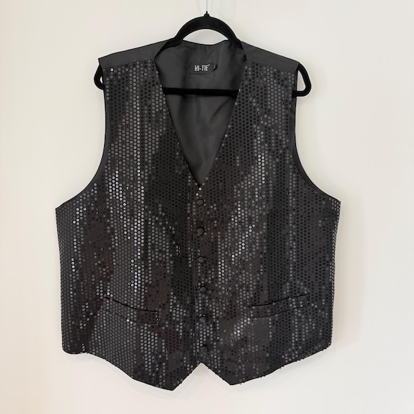 Mens Sparkly Waistcoat - Etsy UK