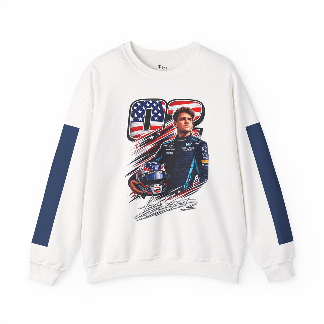 Logan Sargeant Racing Portrait Sweatshirt for Men, Women & Kids | F1 ...