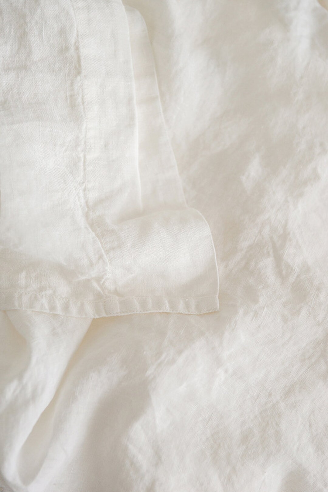 Antique White Linen Flat Sheet Custom Size, Natural Linen Bedding - Etsy