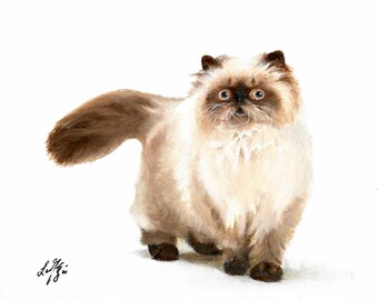 Himalayan Cat Art - Etsy