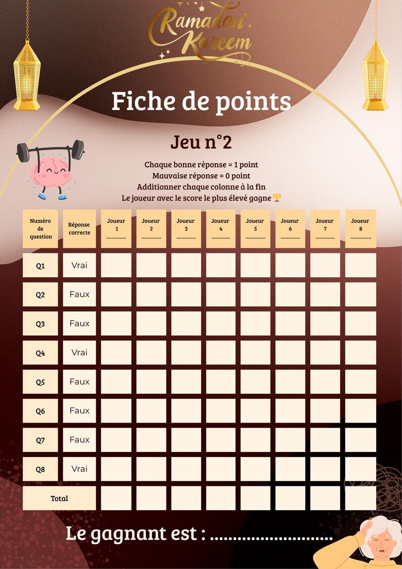 Ramadan Game | Printable Ramadan Game PDF 2026 | Family Iftar Activity ...