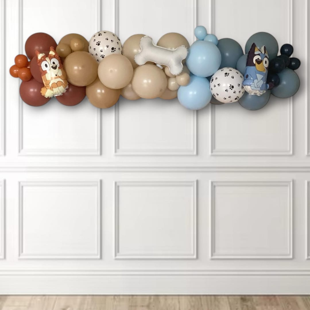 DIY Bluey and Bingo Balloon Garland, Personalised Balloons, Birthday ...