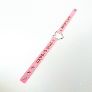 Personalised Pink Choker. Slut Choker. Daddys Girl Necklace DDLG Faux ...