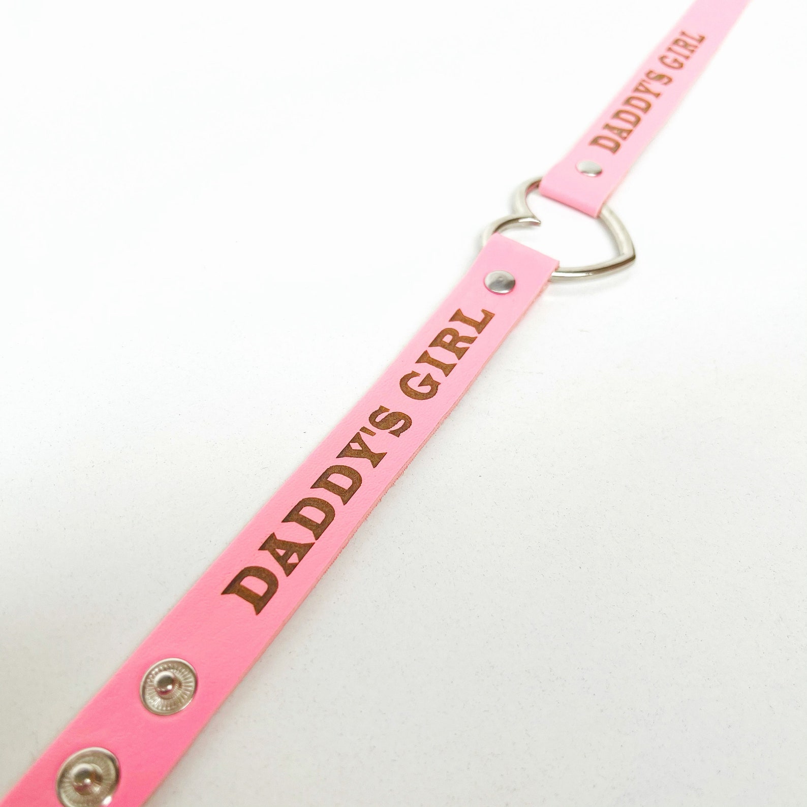 Personalised Pink Choker. Slut Choker. Daddys Girl Necklace - Etsy