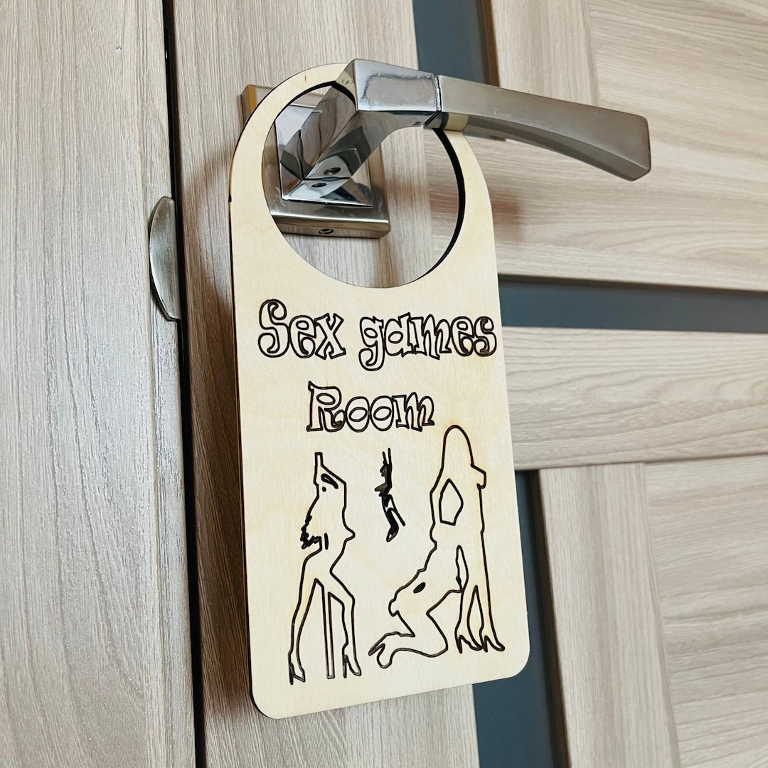 Do Not Disturb Wooden Door Hanger Sex Game Room Sign Door Hanger For