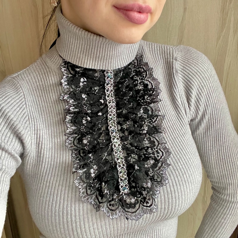 Lace Jabot - Etsy
