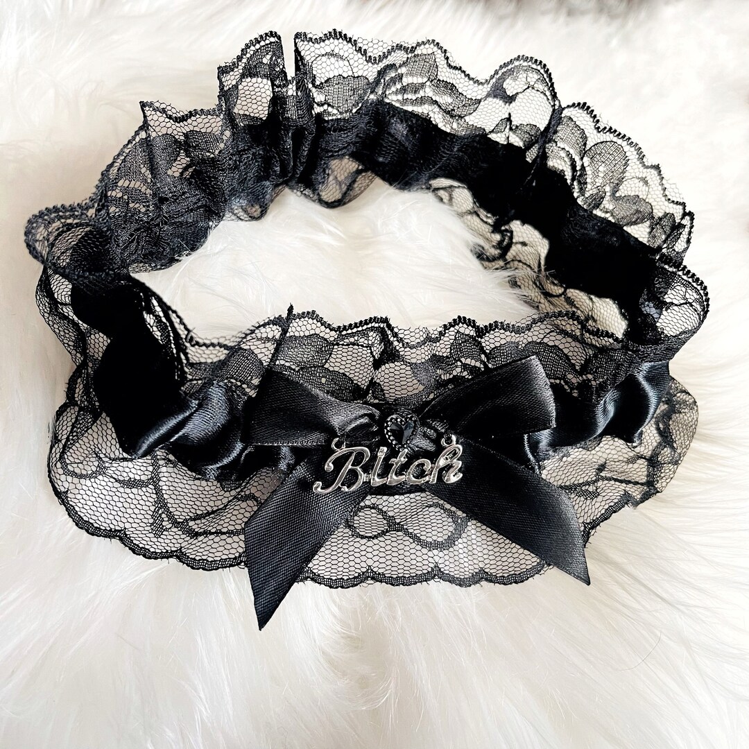 Black Lace Garter. Bad Girl Garter. Night Lingerie. Bedroom Adults Game ...