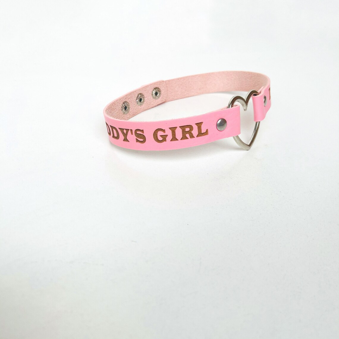Personalised Pink Choker. Slut Choker. Daddys Girl Necklace - Etsy
