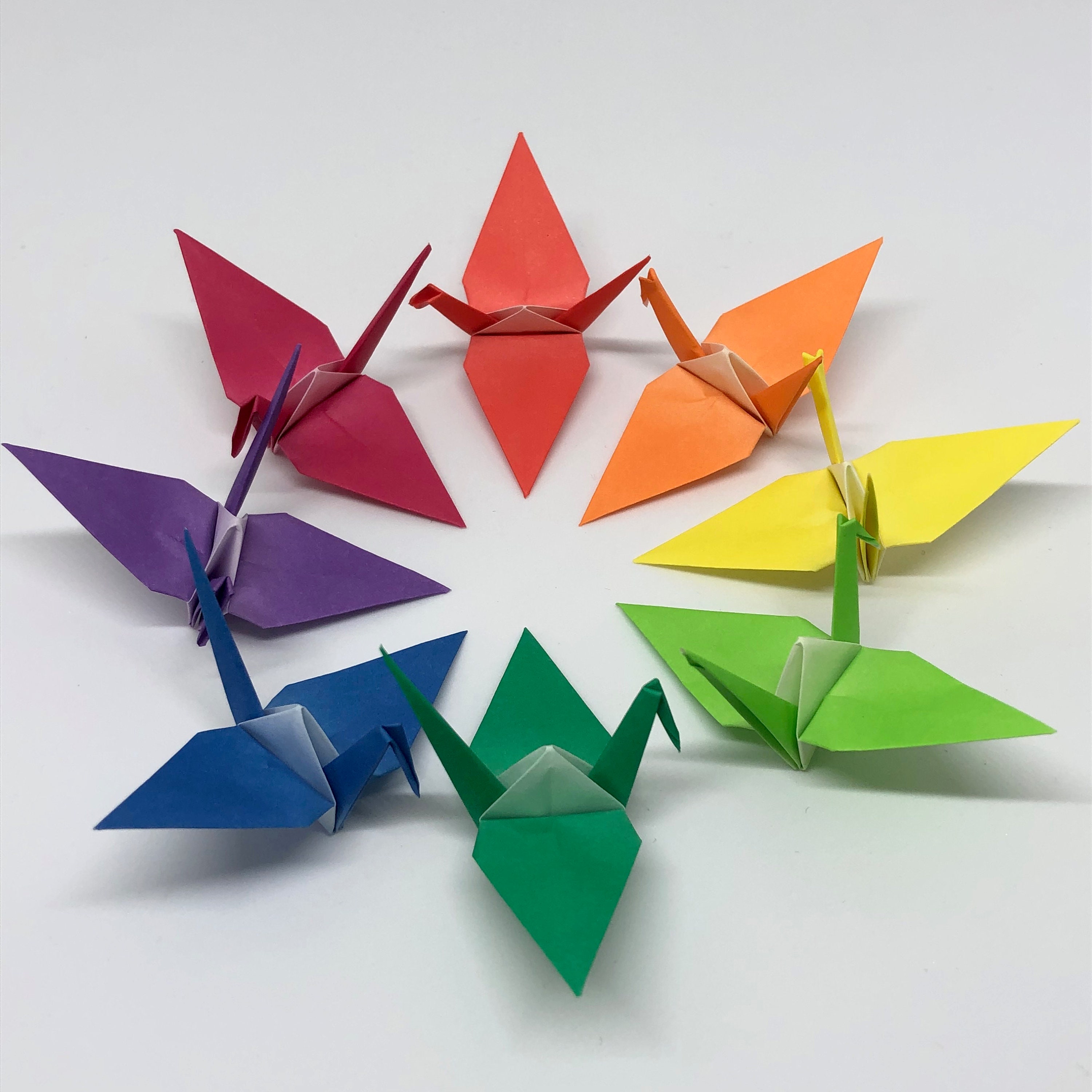 1024 Origami Cranes Harmony Japanese Paper Size S | Etsy
