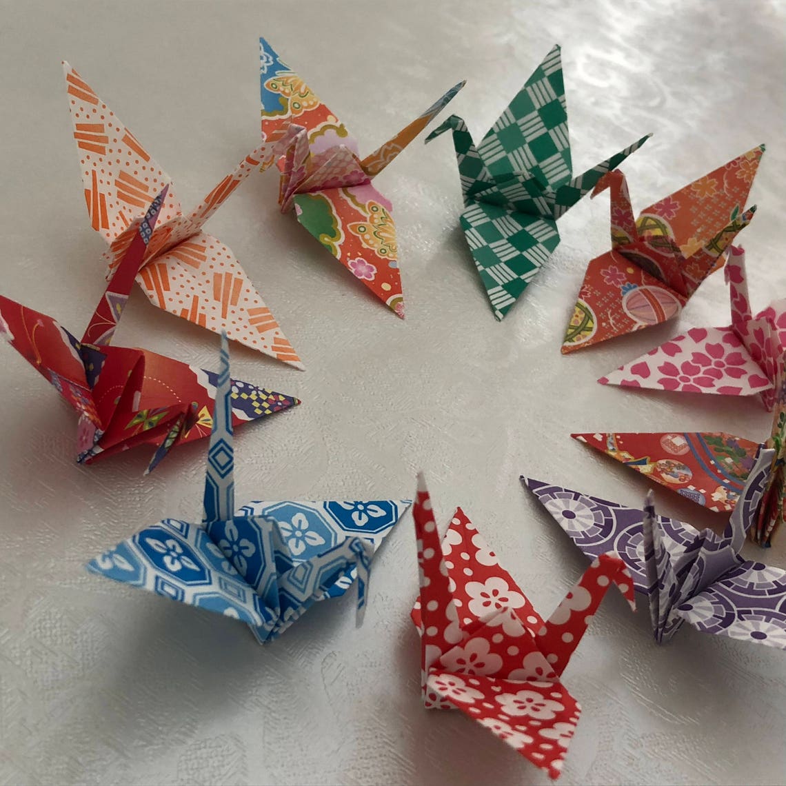 100 Grues Origami impression washi Papier Japonais - Etsy France