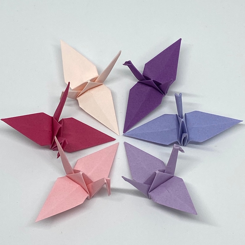 100 Origami Cranes Available in Size S M or L Japanese - Etsy