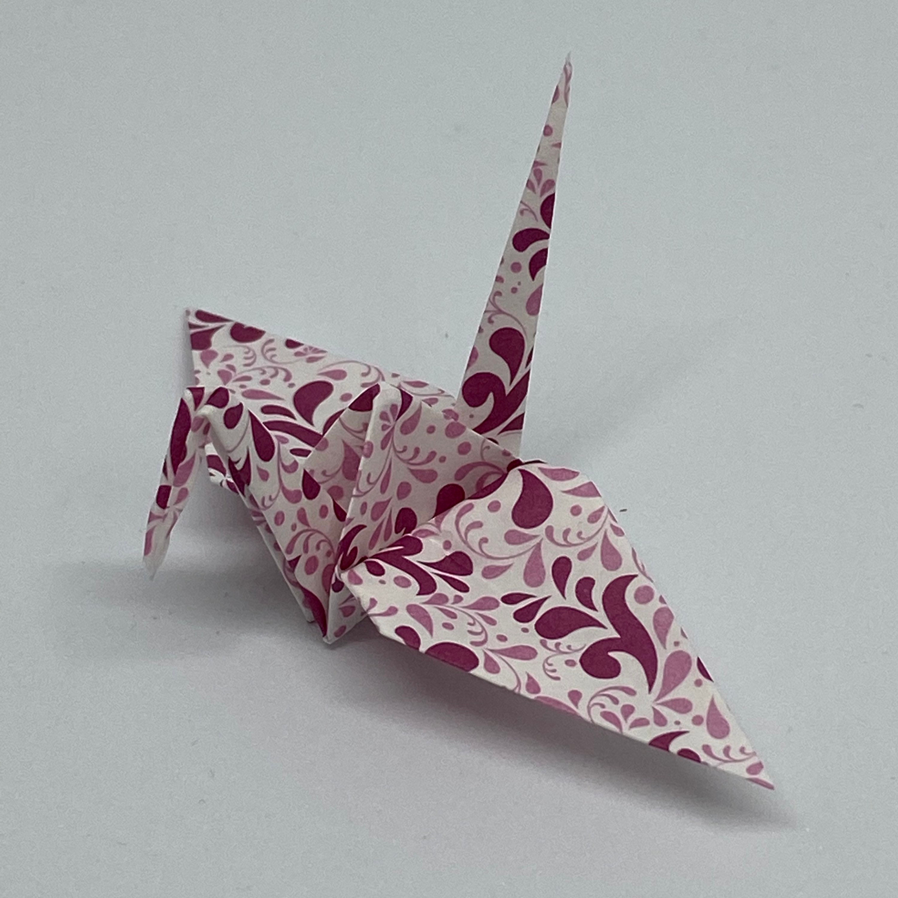 80 Origami Cranes Outdoor Pink Water Resistant Paper | Etsy