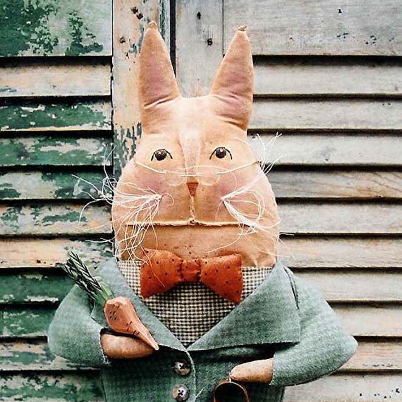 Primitive Rabbit Patterns - Etsy