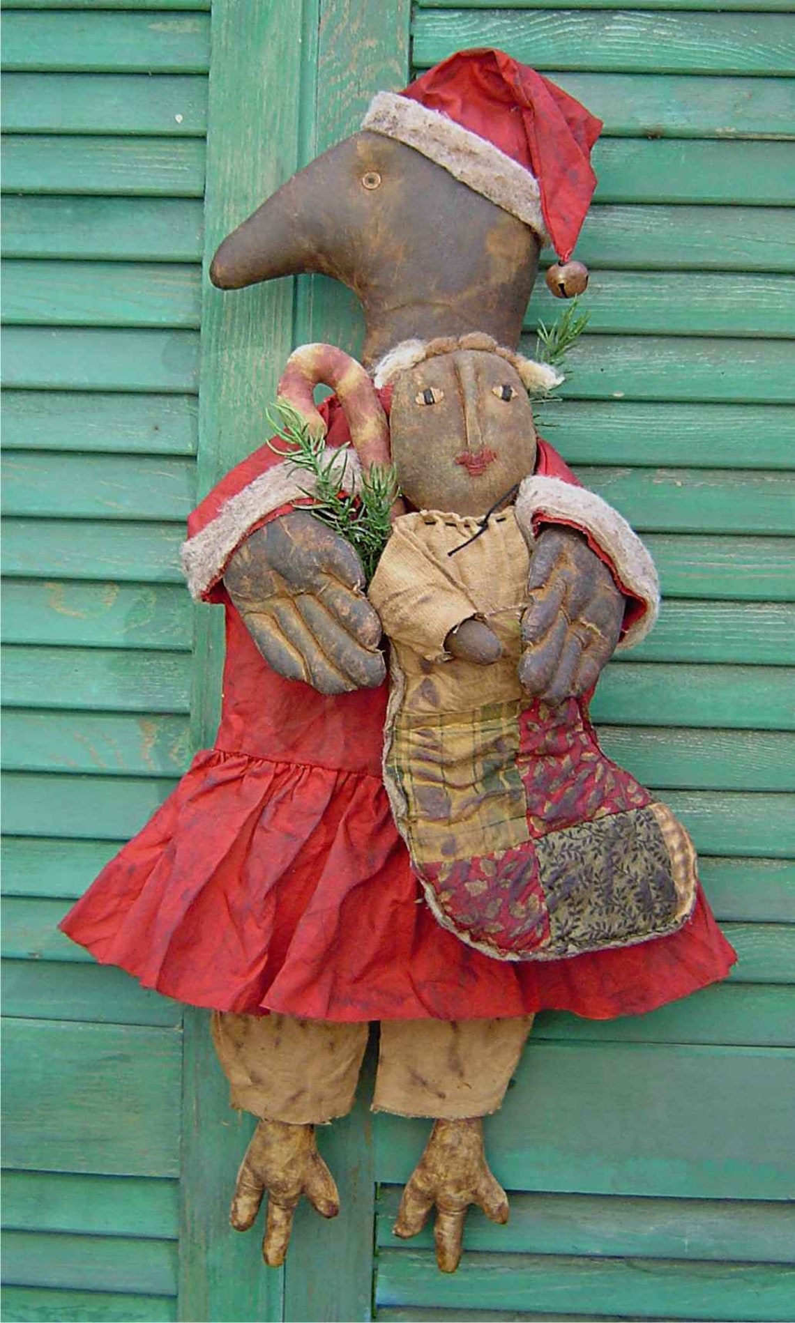 Instant Download PDF PATTERN for a Folk Art Crow Doll With Little ...