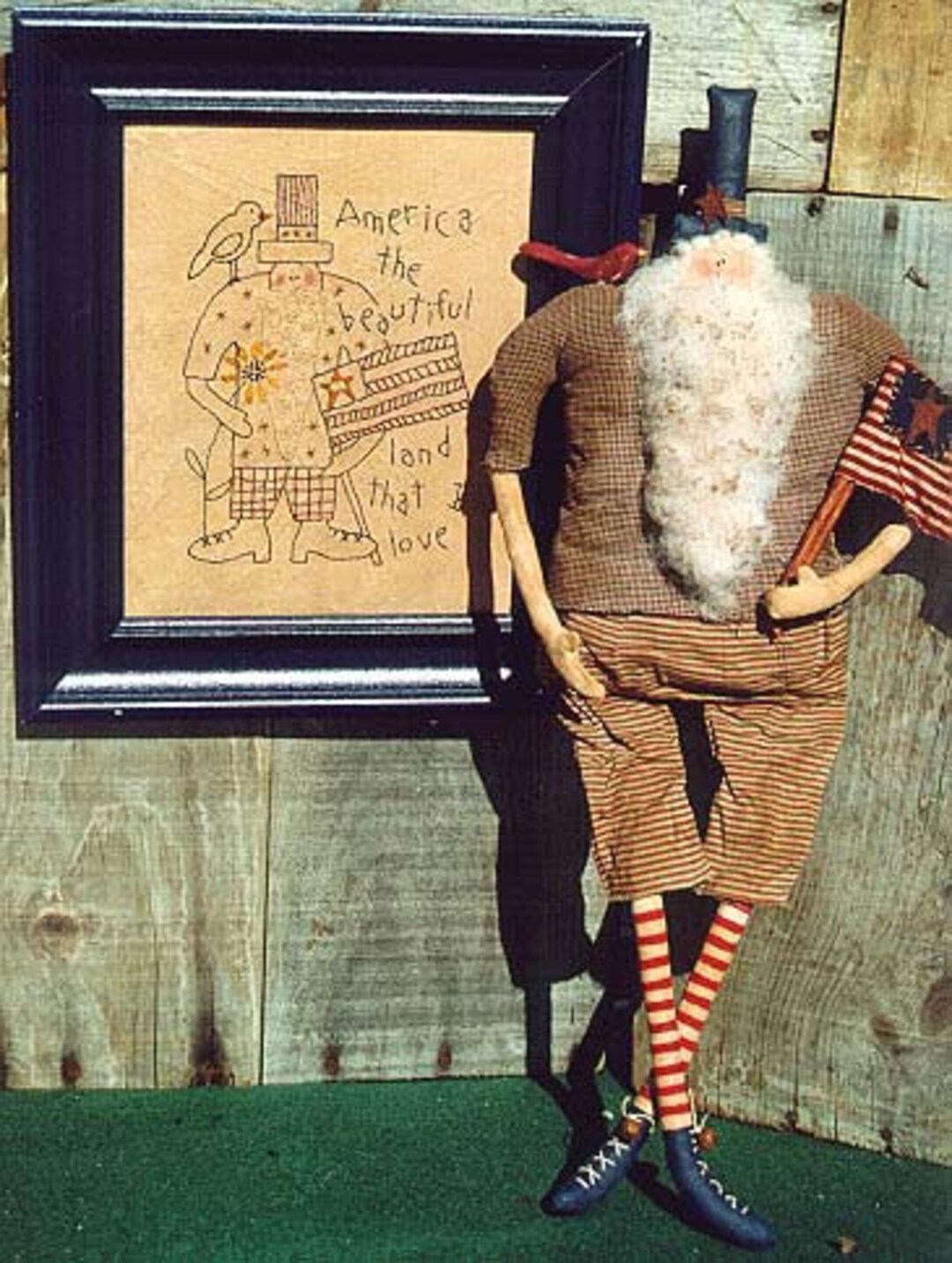Instant Download PDF Pattern for an Americana Uncle Sam Doll and ...