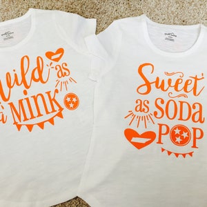 Set of Two * Sweet as Soda Pop * Wild as a Mink * Tennessee Vols ...