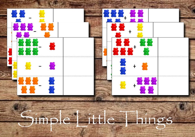 PDF Counting Bears Additon and Subtration - DIY Printables for Toddlers ...
