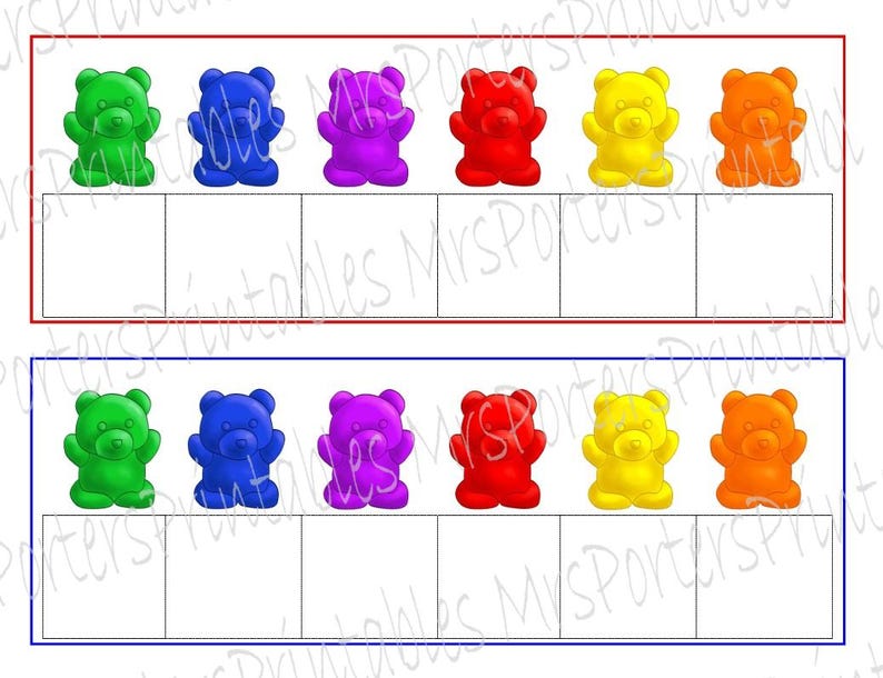 Counting Bears Activity - Printables for Toddlers, Teaching Materials ...