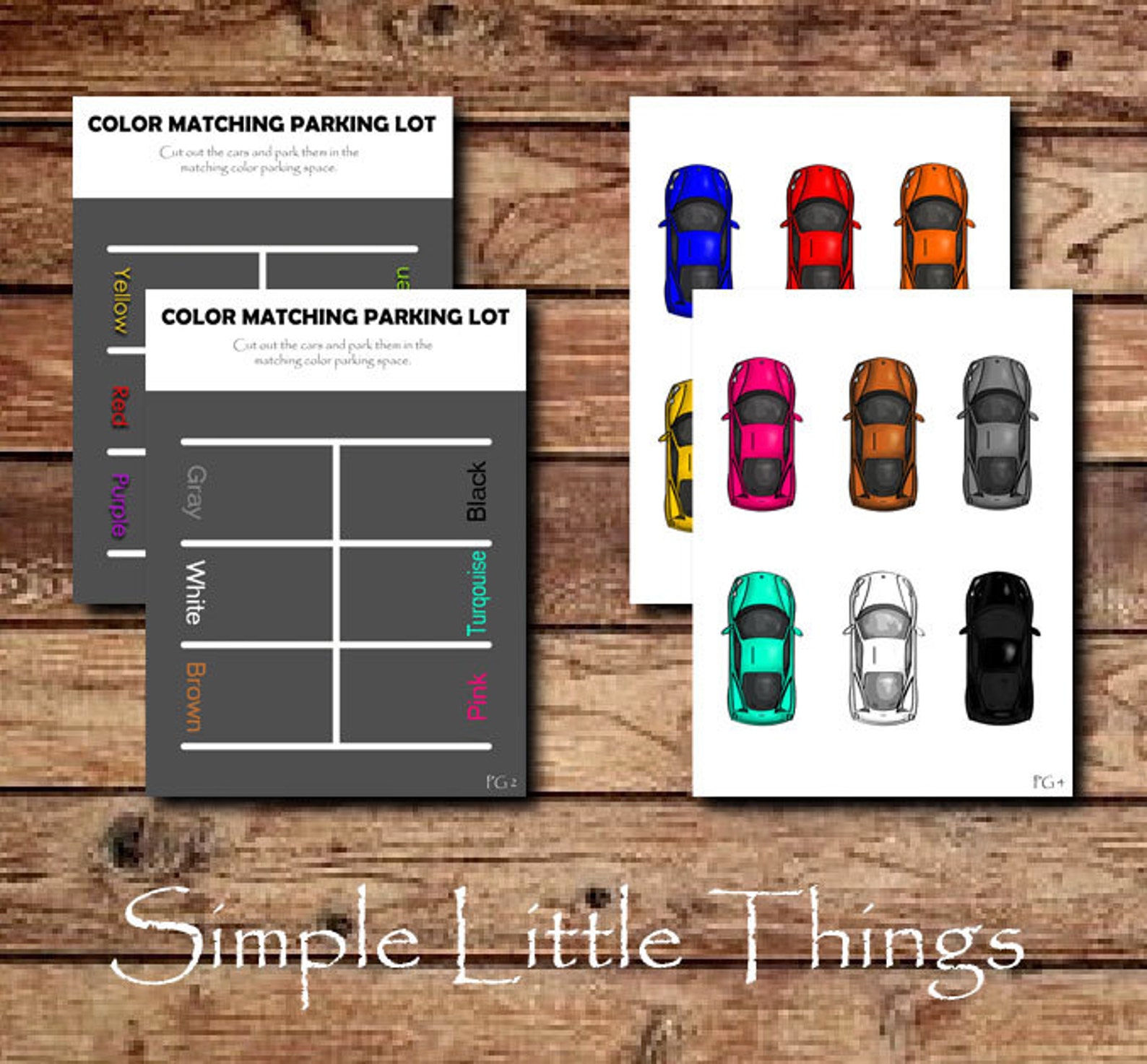 Car Alphabet and Color Activity - PDF, DIY Printables for Toddlers ...