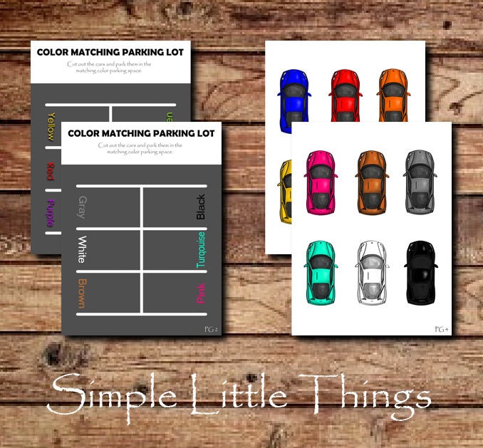 Car Alphabet and Color Activity - PDF, DIY Printables for Toddlers ...