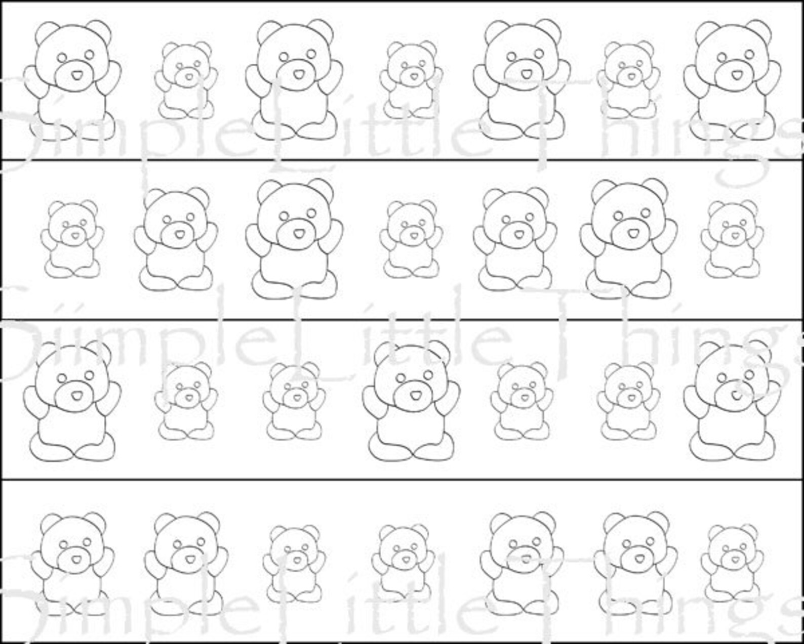 Counting Bears Size and Color Activity - PDF, DIY Printables for ...