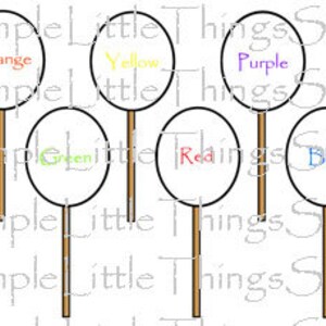Color Matching Lollipop Activity DIY Printables for - Etsy