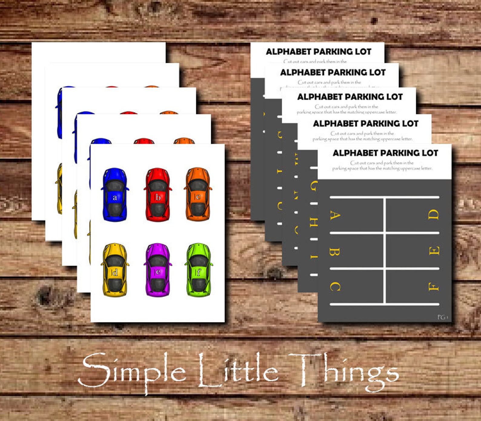Car Alphabet and Color Activity - PDF, DIY Printables for Toddlers ...
