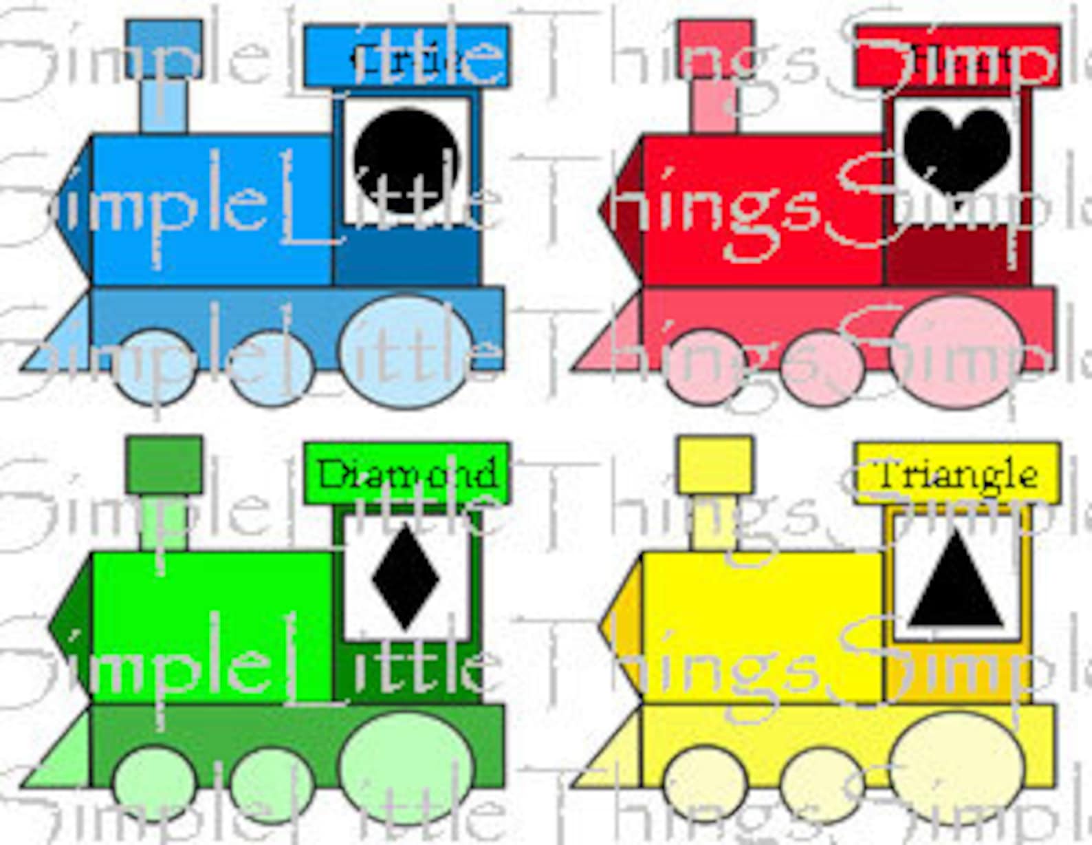Train Shapes Activity - DIY Printables for Toddlers, Teaching Materials ...