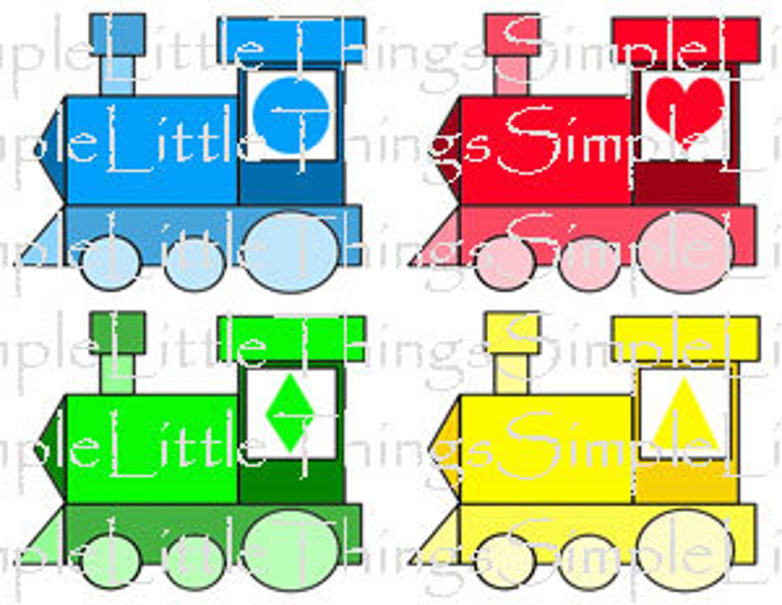 Train Shapes Activity - DIY Printables for Toddlers, Teaching Materials ...