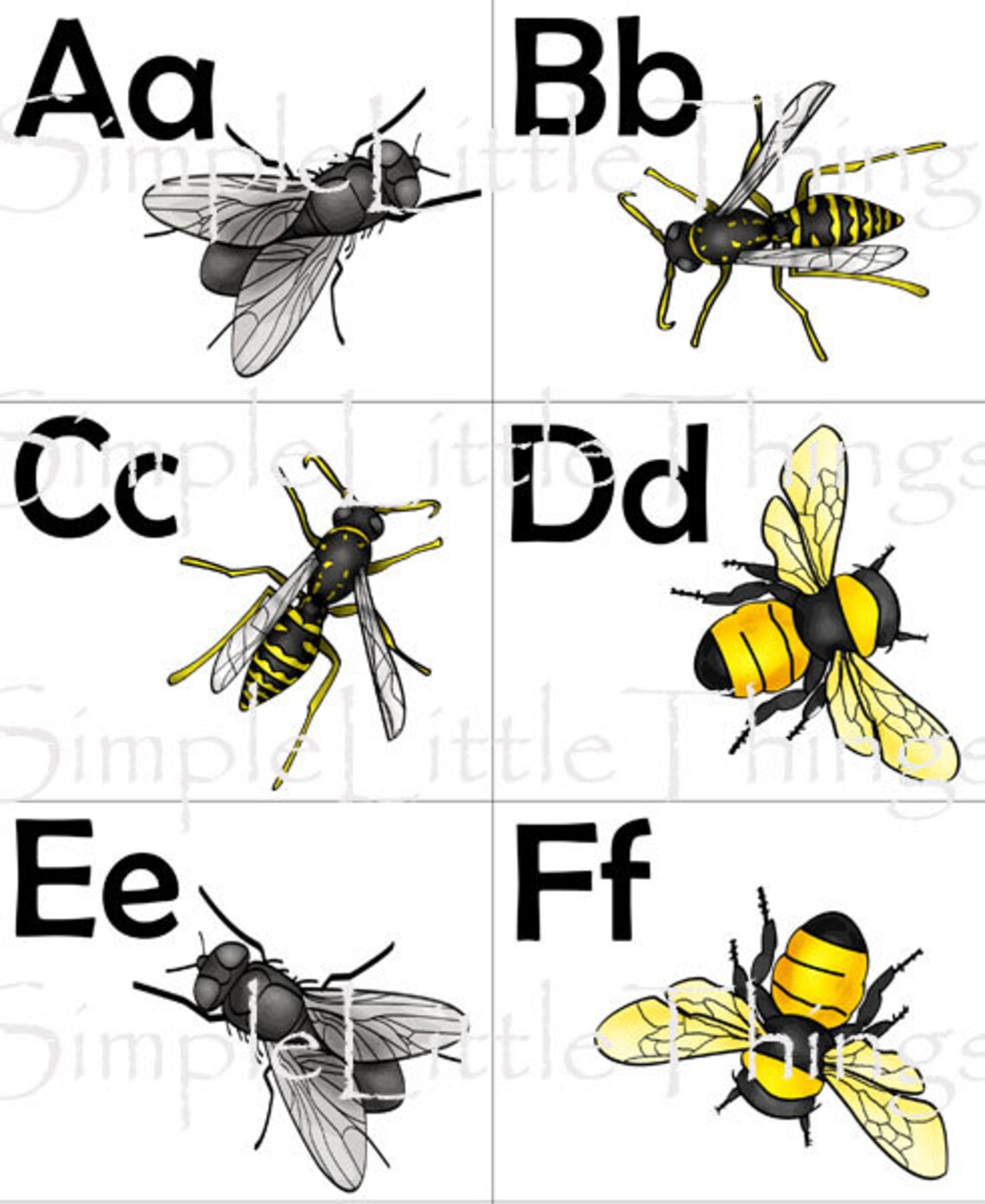 Fly Swatter ABC Activity - PDF, DIY Printable for Toddlers, Home School ...