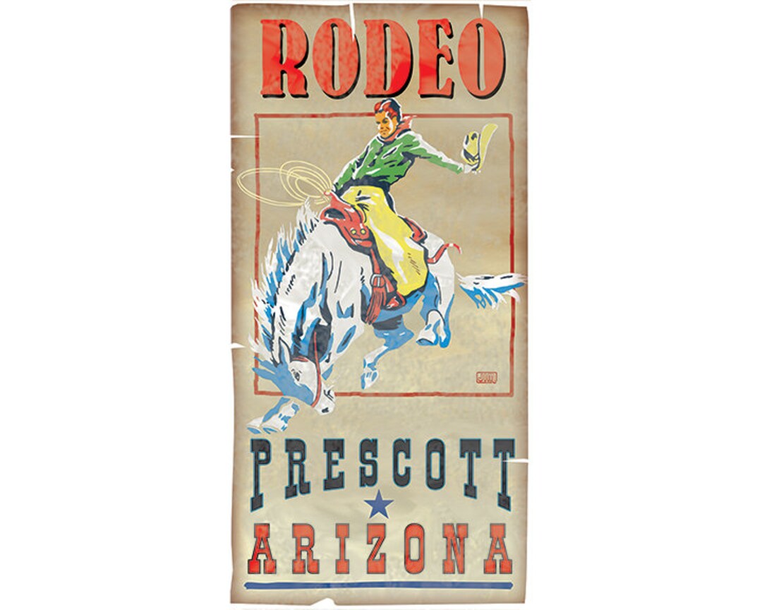 Rodeo Poster of Prescott, Arizona - Etsy