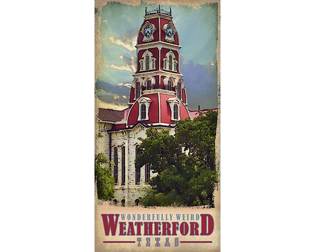 Weatherford Texas Poster - Etsy