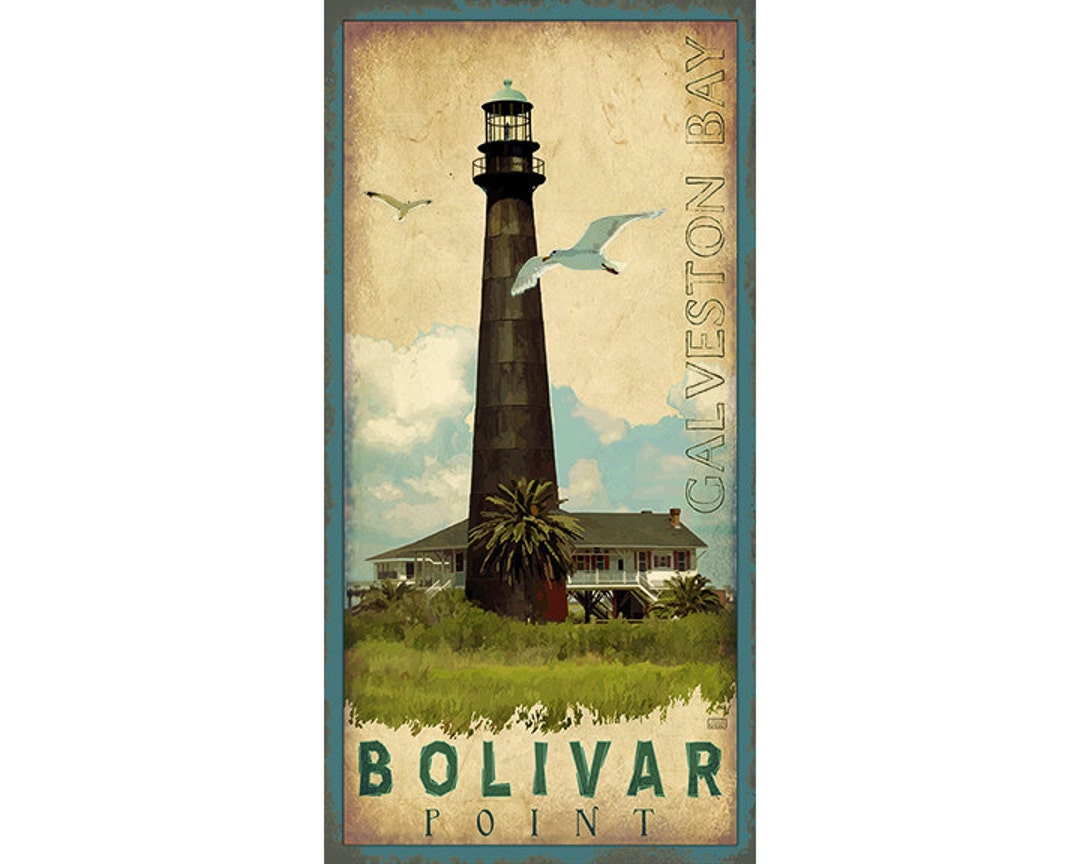 Poster of Bolivar Point Lighthouse, Galveston Texas, Historical ...