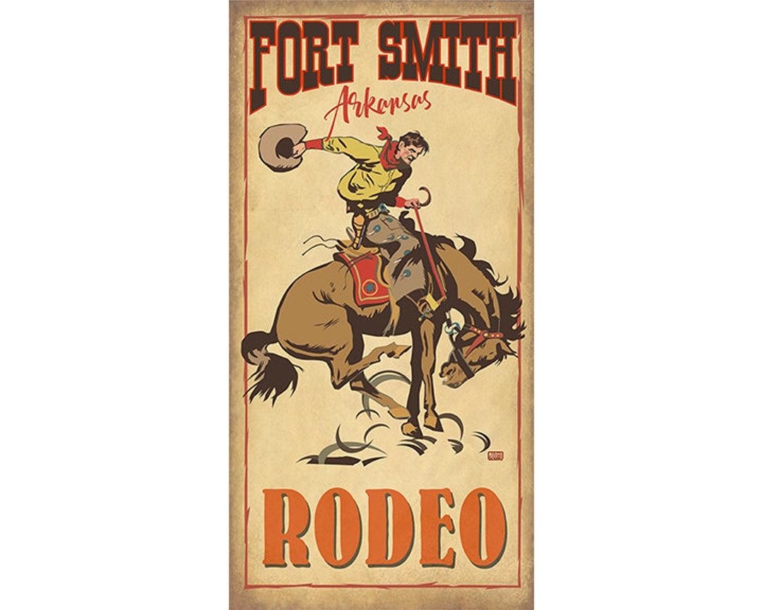 Ft Smith Arkansas Rodeo Poster - Etsy