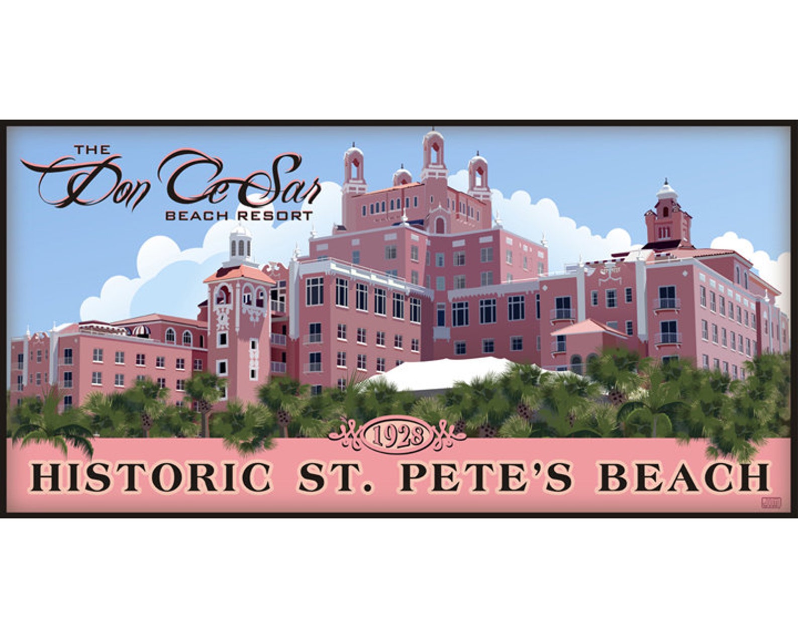 Don Cesar Hotel St. Pete's Beach, Florida Poster - Etsy