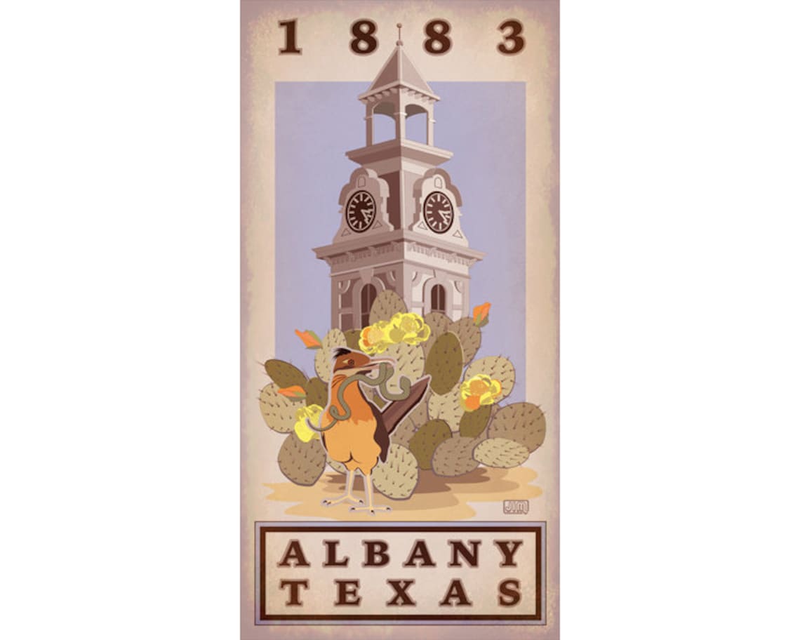 Albany, Texas Courthouse Poster - Etsy