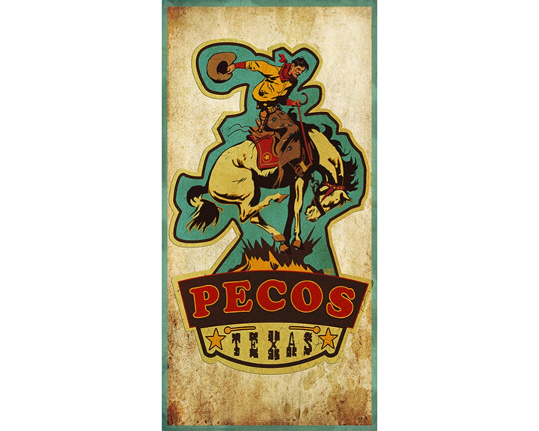 Poster of Pecos, Texas,historic Town - Etsy
