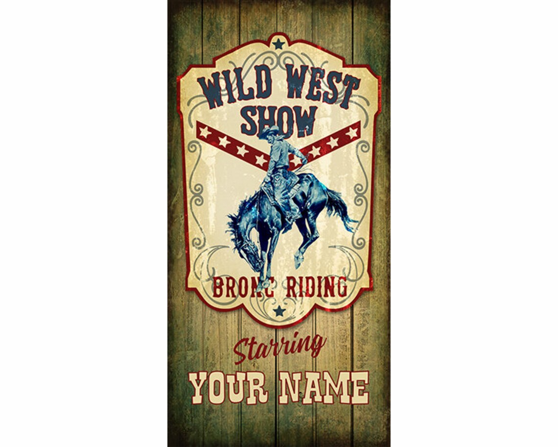 Personalized Wild West Show Poster for Kids - Etsy