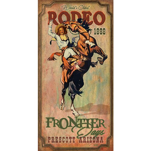 Rodeo Cowboy Poster Design of Prescott Arizona - Etsy
