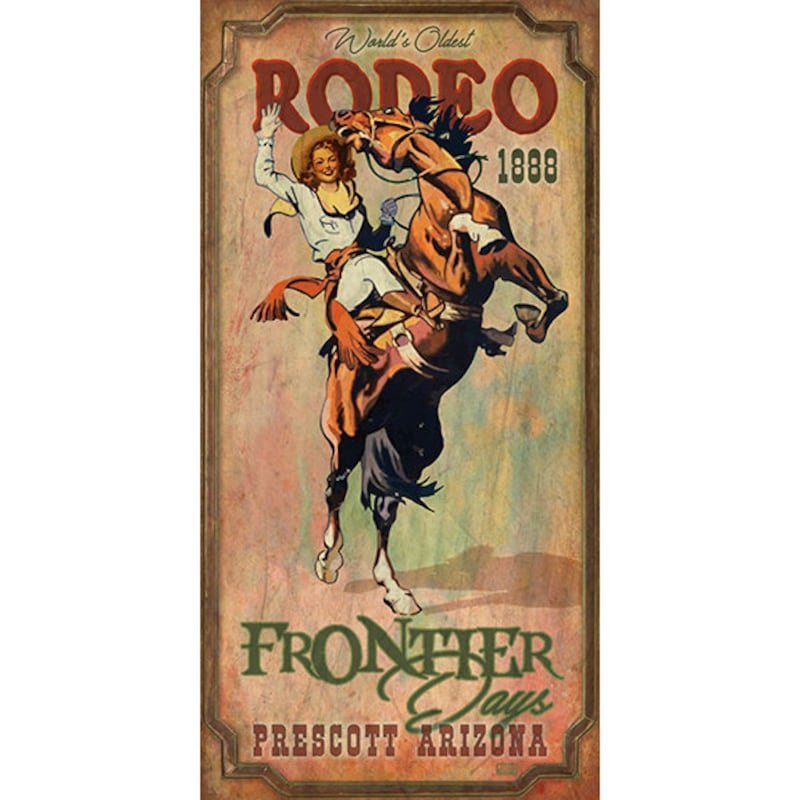 Vintage Rodeo Poster - Etsy