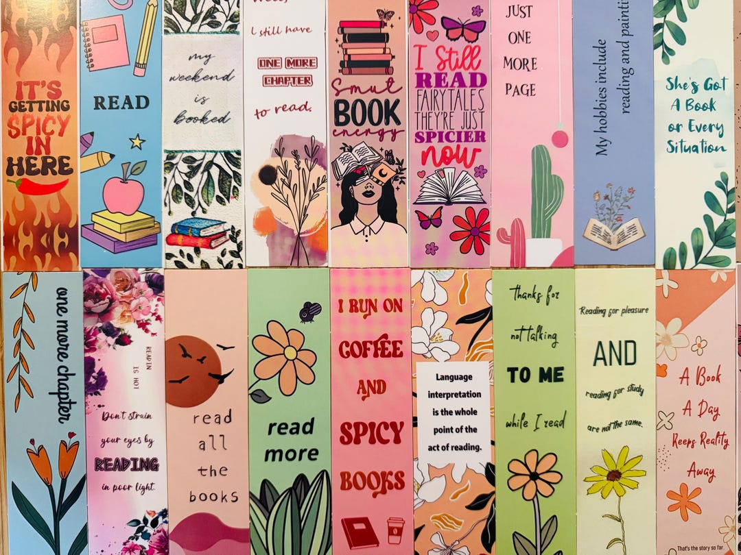 Vintage Literary Bookmarks: Page Markers for Readers & Journals - Etsy