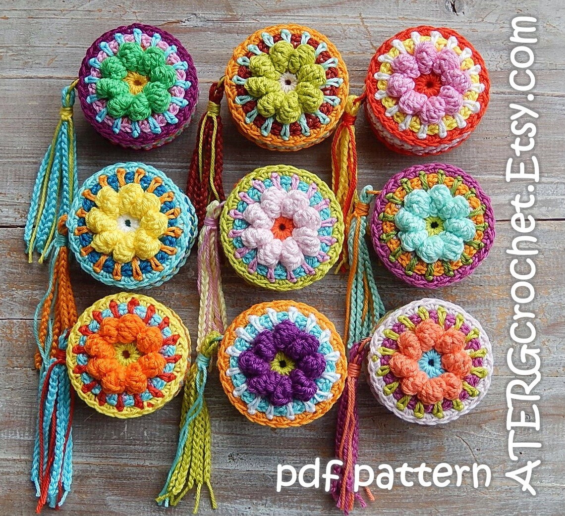 Crochet Pattern Tape Measure Cover 'FLOWER' by - Etsy Australia