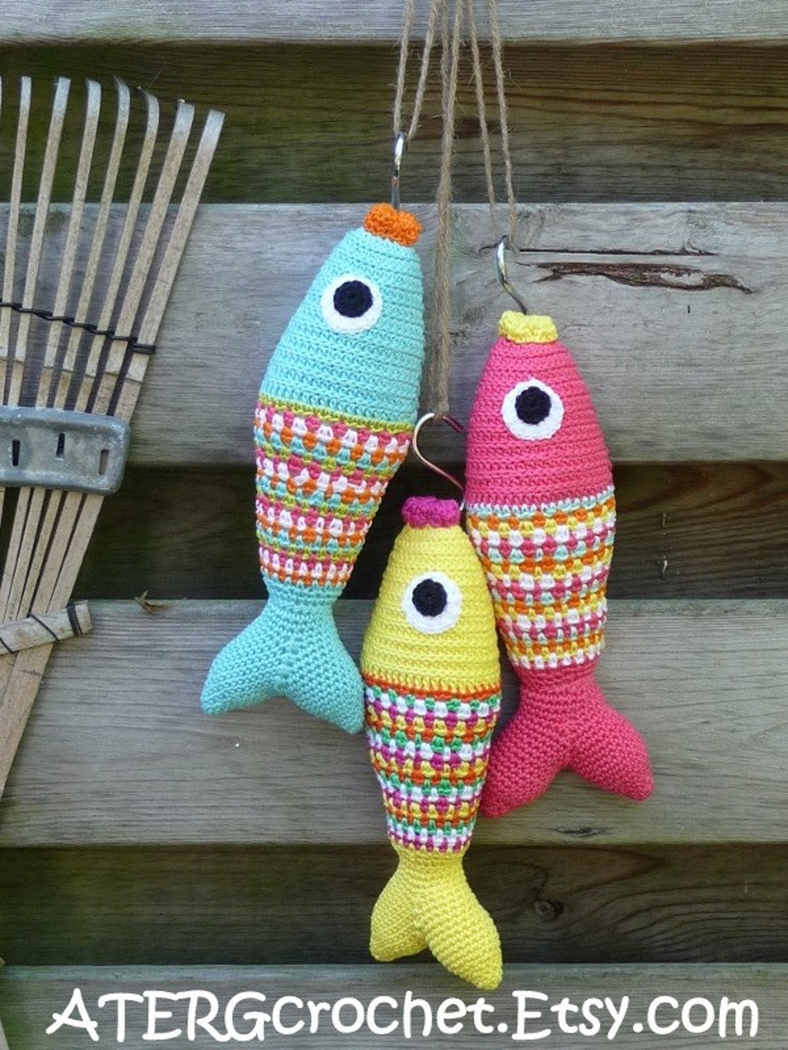 Crochet Pattern Colorful Fish by Atergcrochet - Etsy