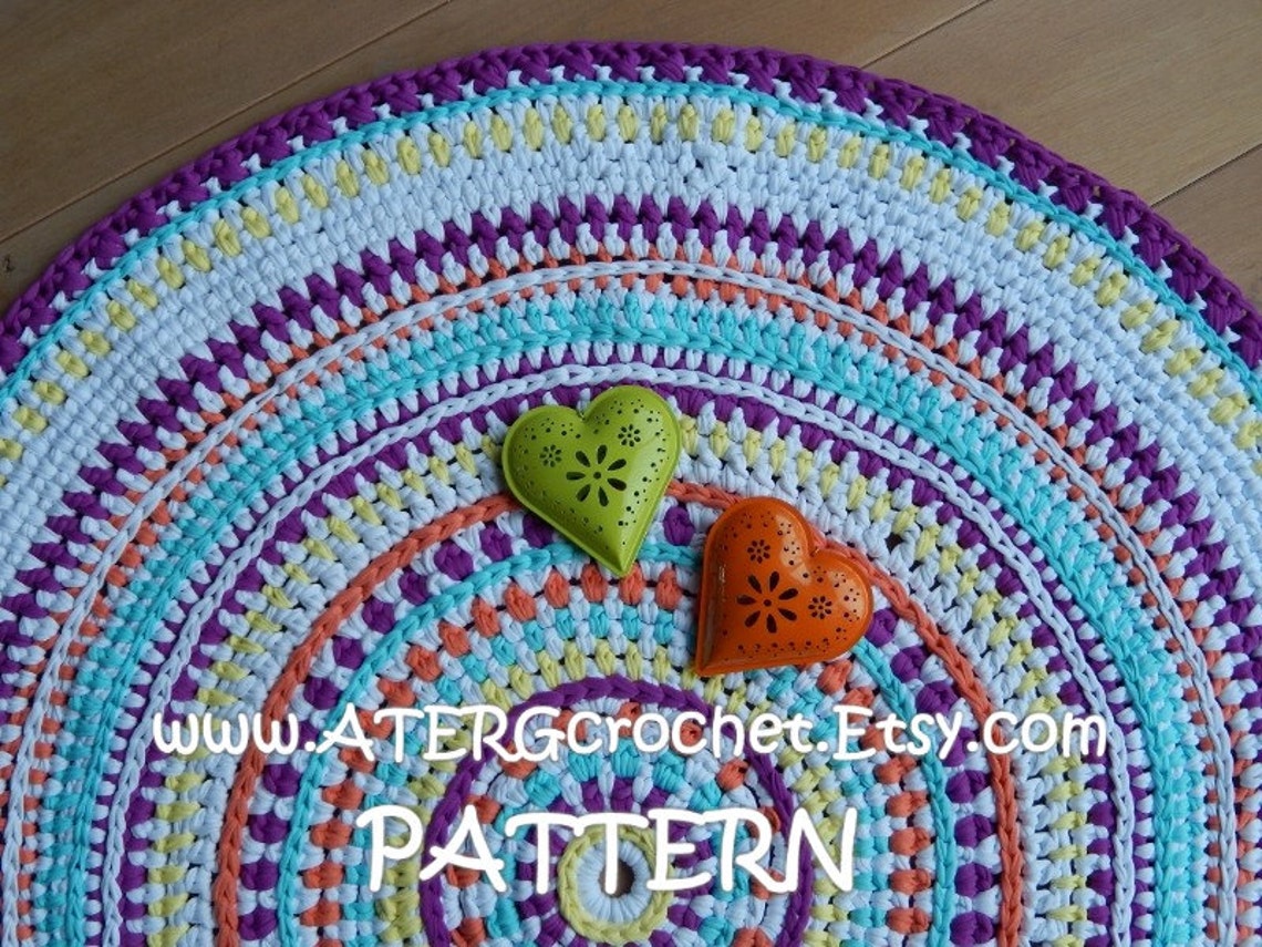 Crochet Pattern RUG by Atergcrochet - Etsy
