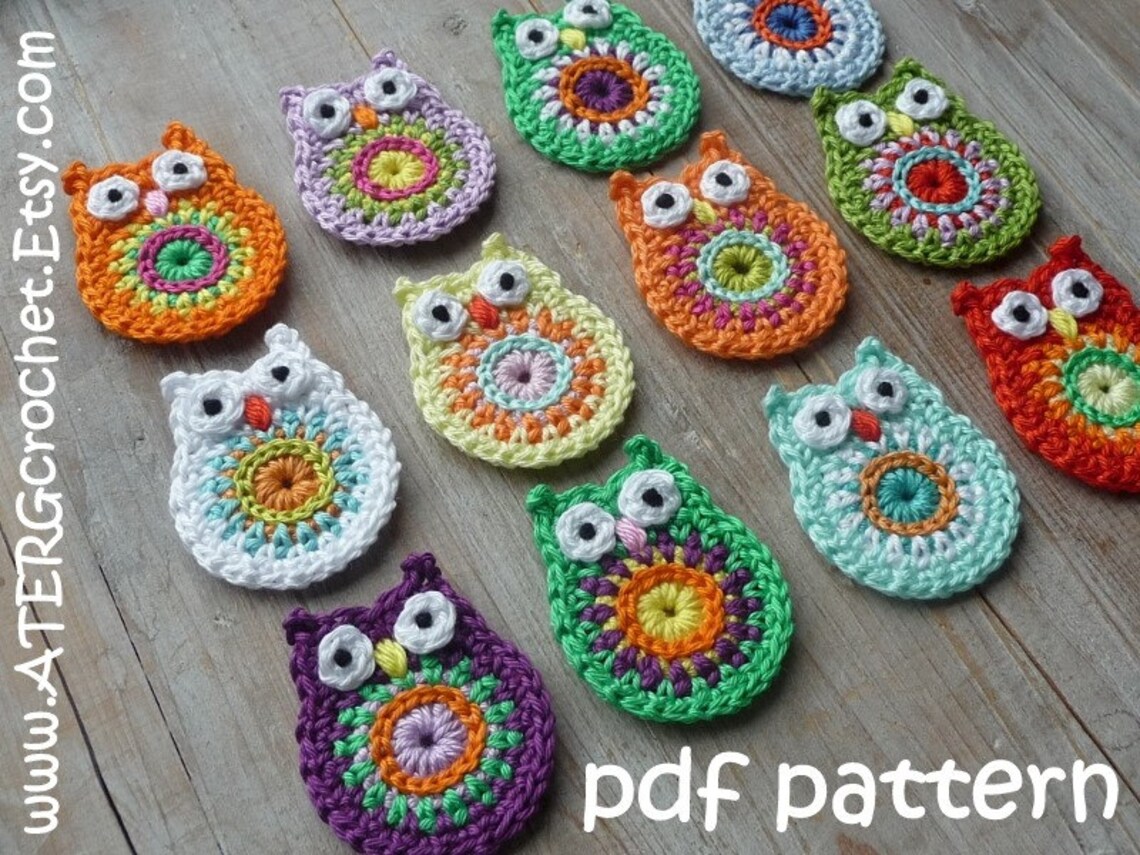 Crochet Pattern OWL Key Ring by Atergcrochet | Etsy UK