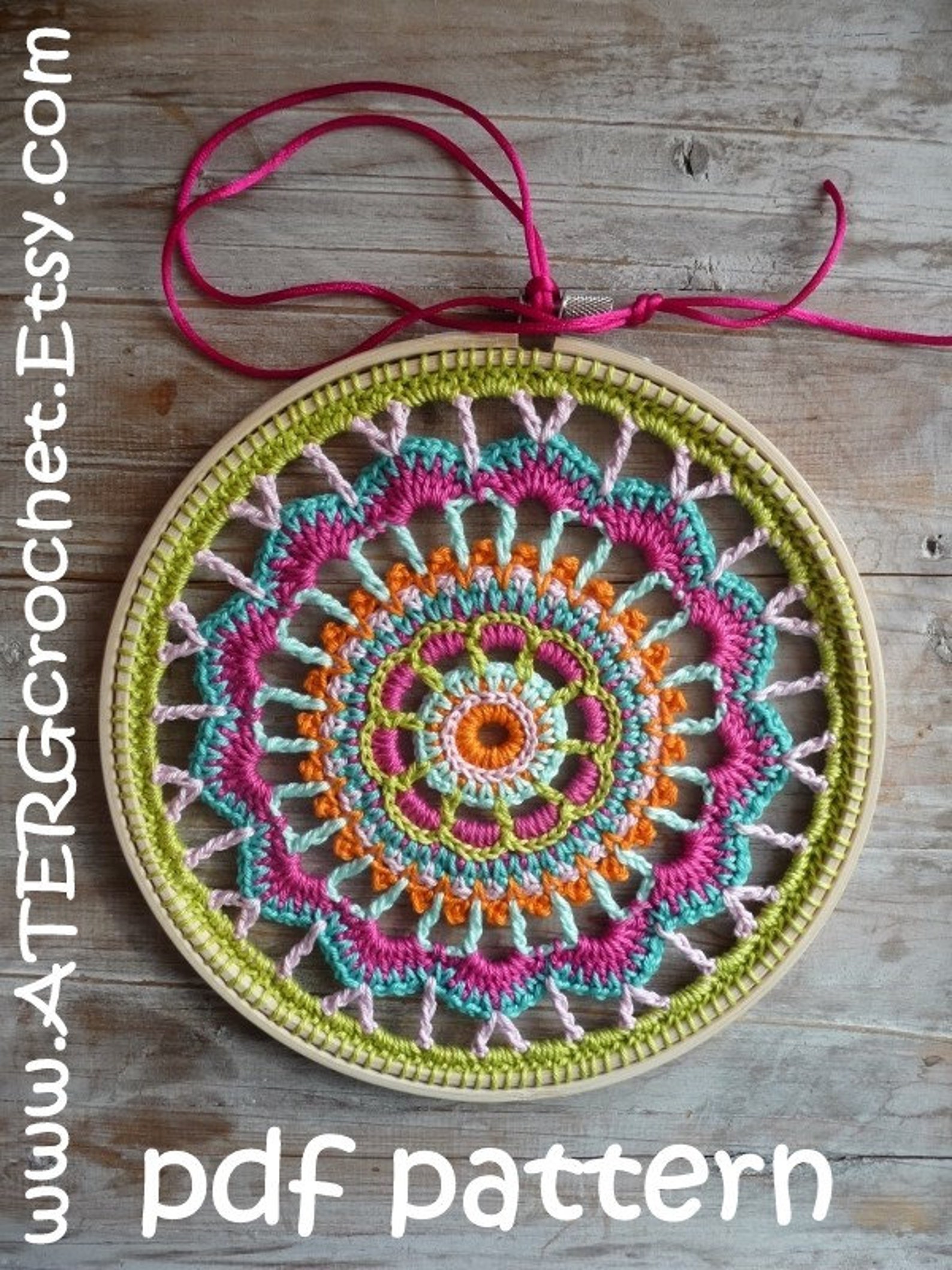 Crochet Pattern EMBROIDERY RING by Atergcrochet - Etsy UK