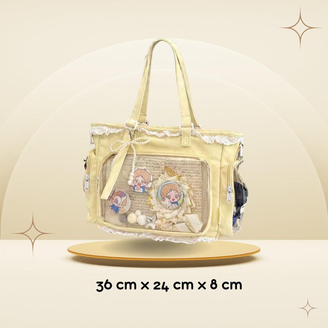 Kawaii Ita Bag, Anime Pin Display, Cosplay Shoulder - Etsy